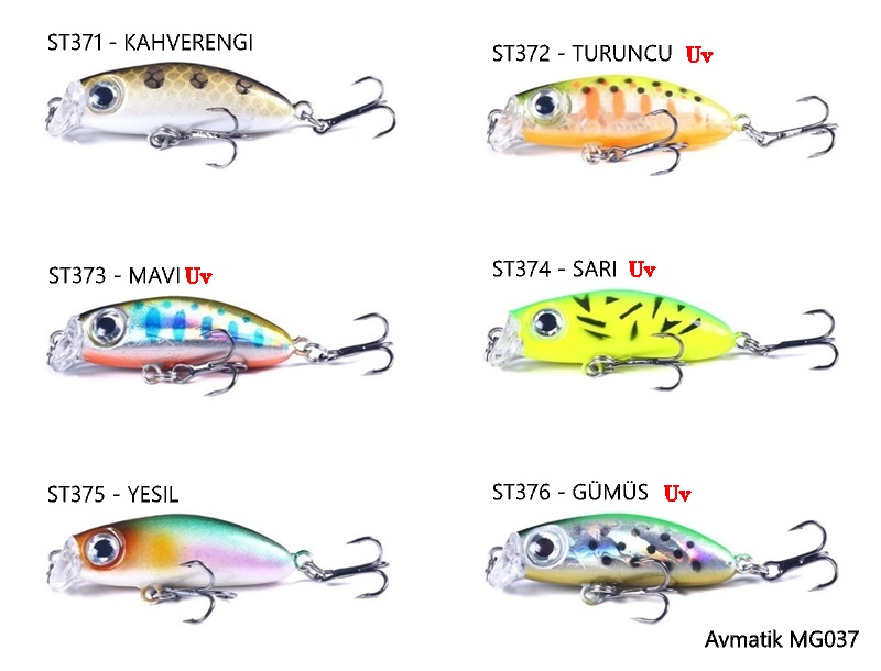 Avmatik MG037 LRF Minnow Crank Suni Yem Light Rock Fishing crank yemi | Avmatik